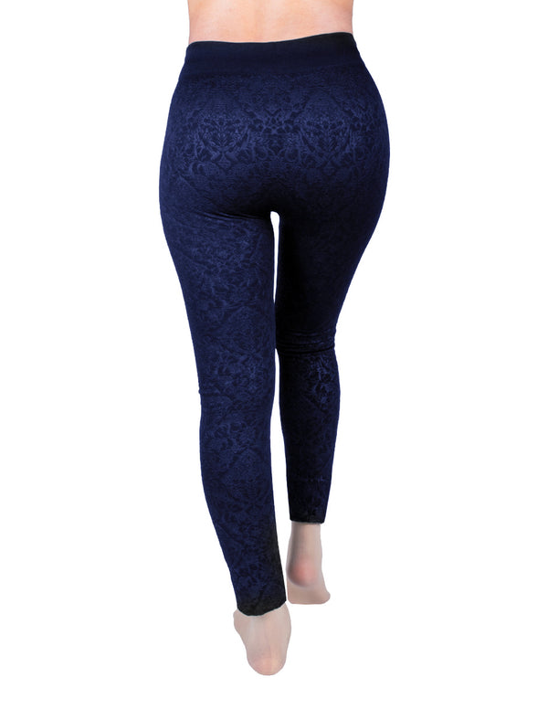 Legging With Plush Flowers